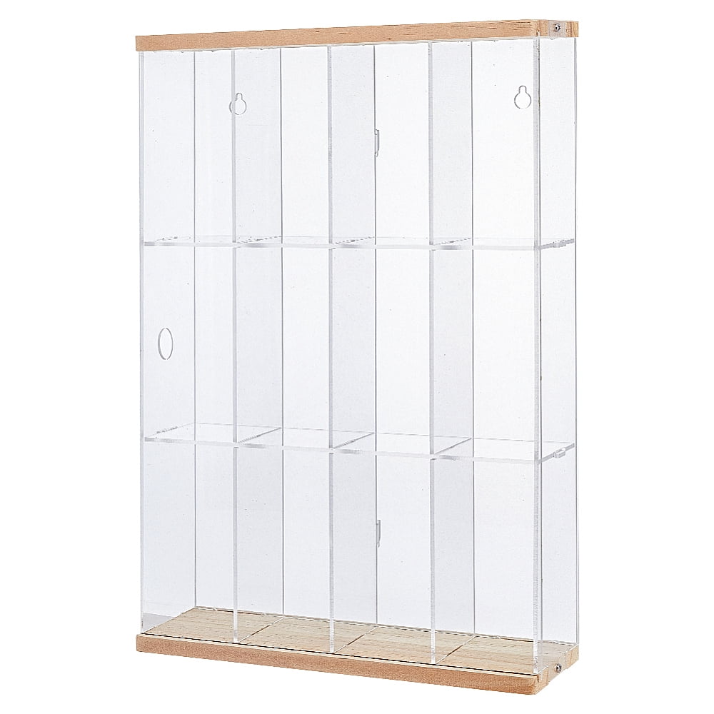 3-Tier 4-Grid Transparent Acrylic Minifigures Organizer Dispaly Case ...