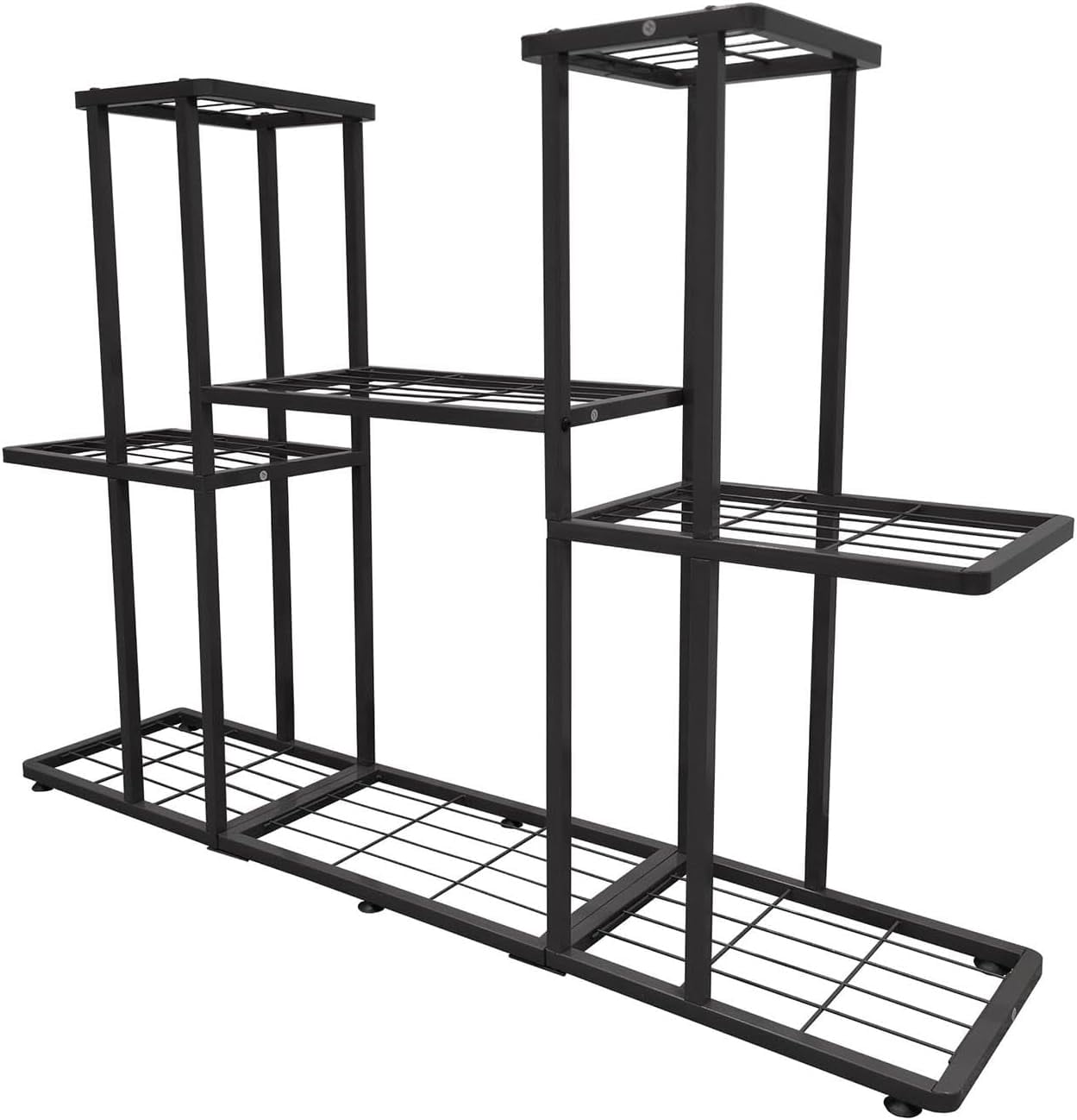 3 Tier 8 Potted Metal Large Plant Stand for Indoor Outdoor Flower Pot ...