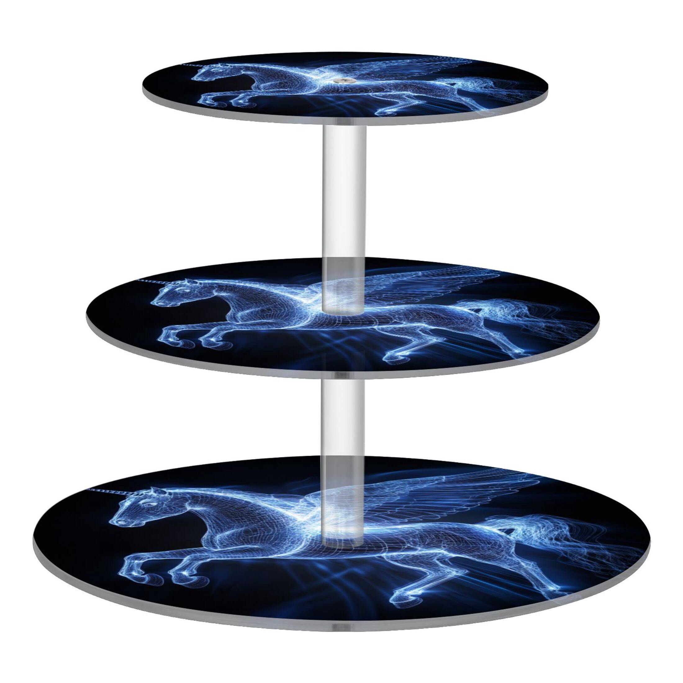 3-Tier Acrylic Cupcake Stand Sturdy Dessert Display Cupcake Tower ...
