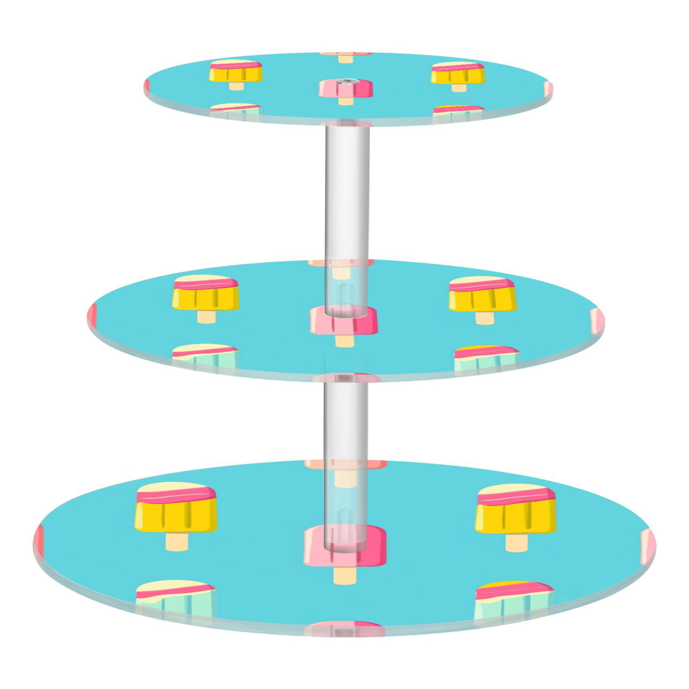 3-Tier Acrylic Cupcake Stand Sturdy Dessert Display Cupcake Tower ...