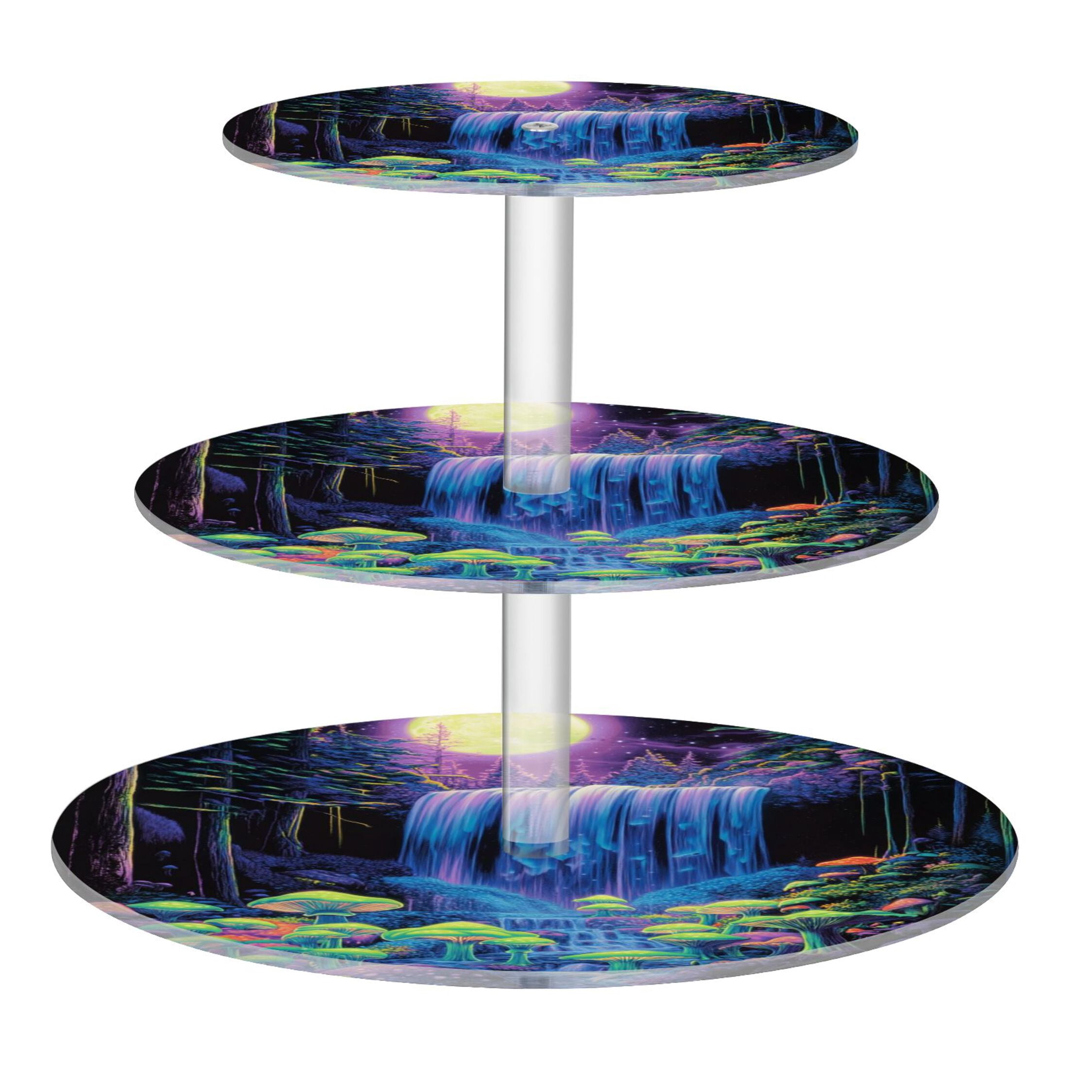 3-Tier Acrylic Cupcake Stand Sturdy Dessert Display Cupcake Tower ...