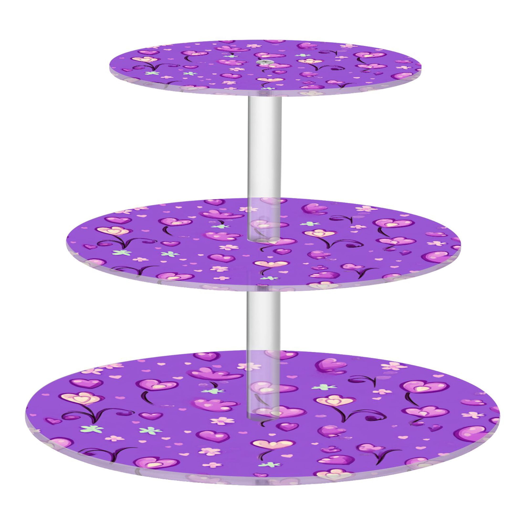 3-Tier Acrylic Cupcake Stand Sturdy Dessert Display Cupcake Tower ...