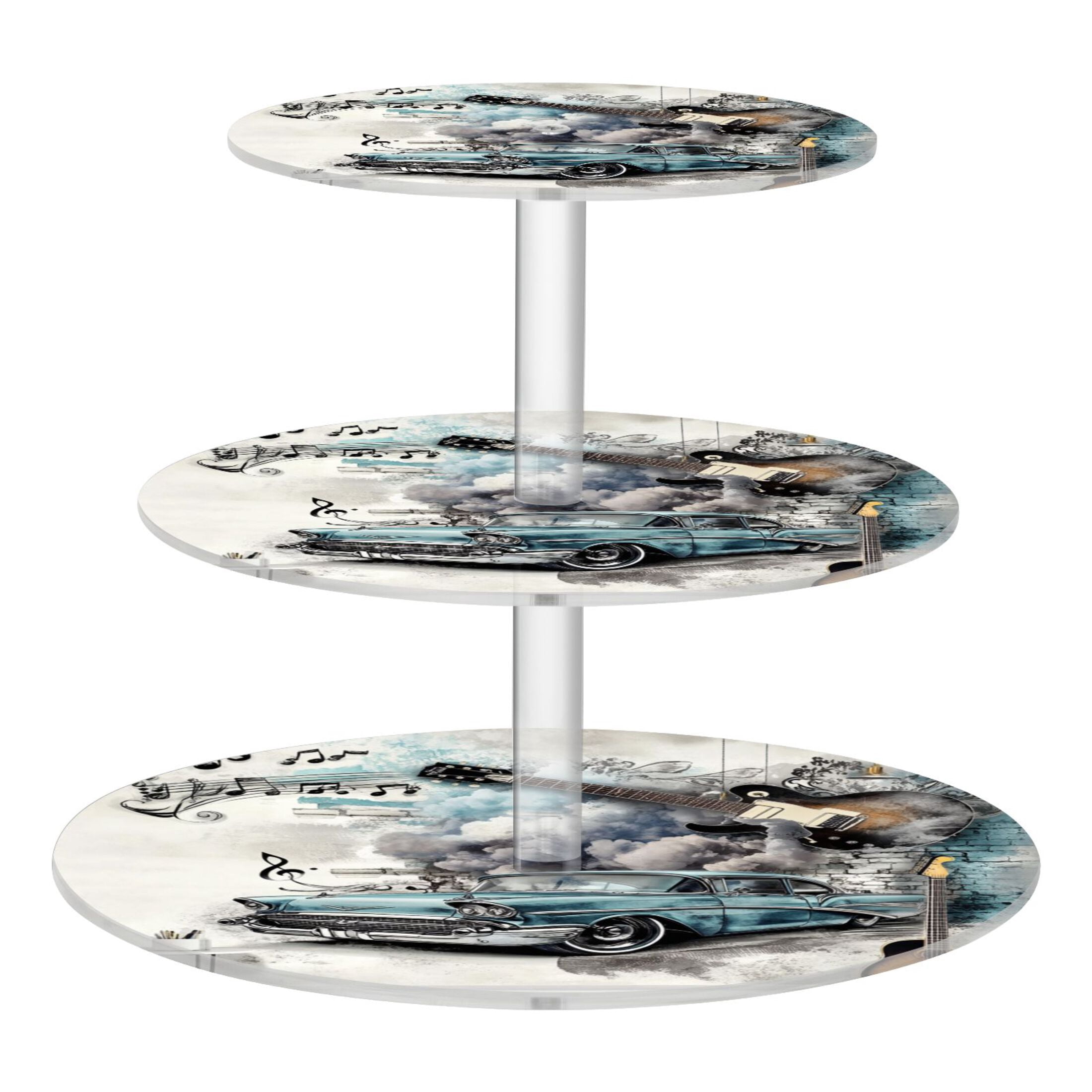 3-Tier Acrylic Cupcake Stand Sturdy Dessert Display Cupcake Tower ...