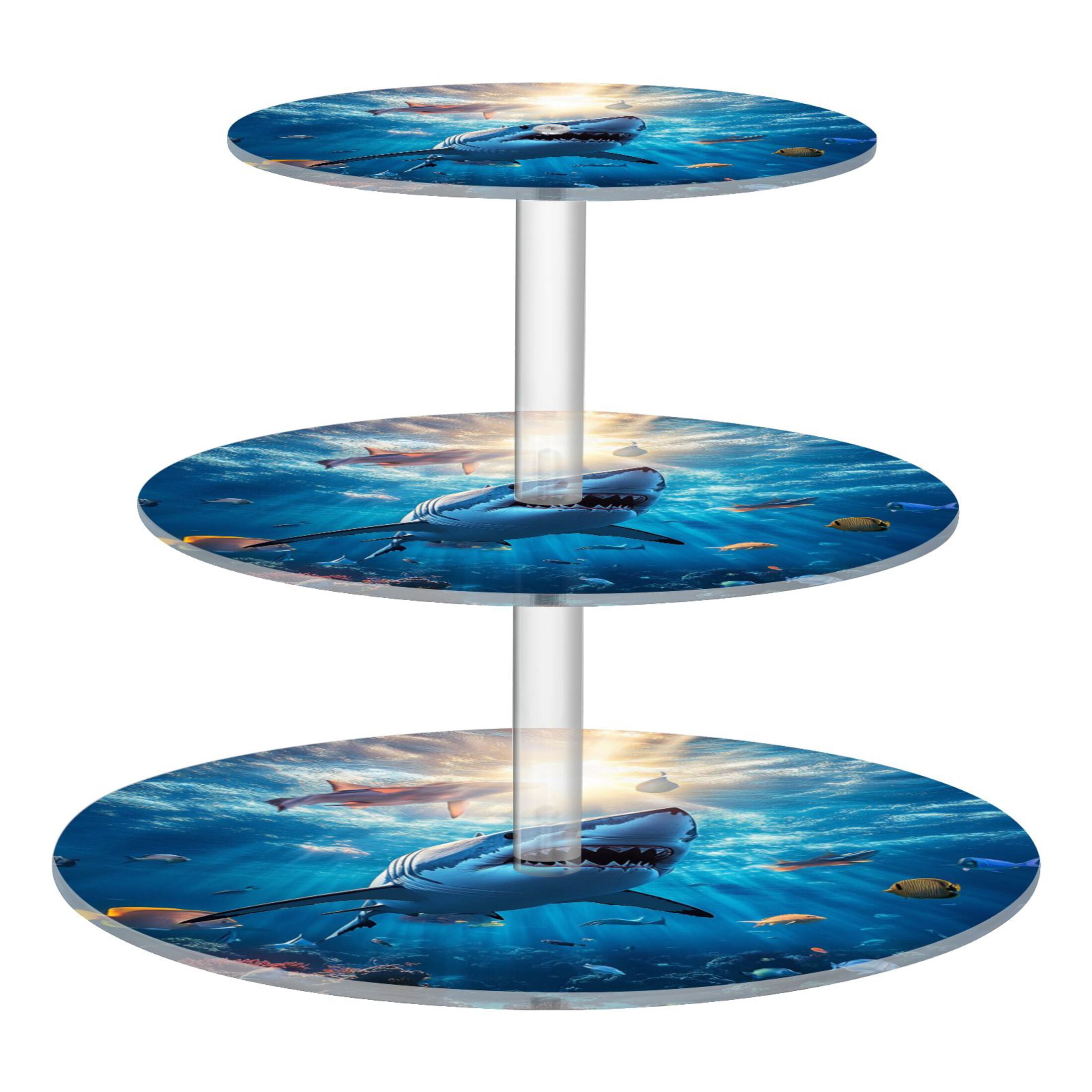 3-Tier Acrylic Cupcake Stand Sturdy Dessert Display Cupcake Tower ...