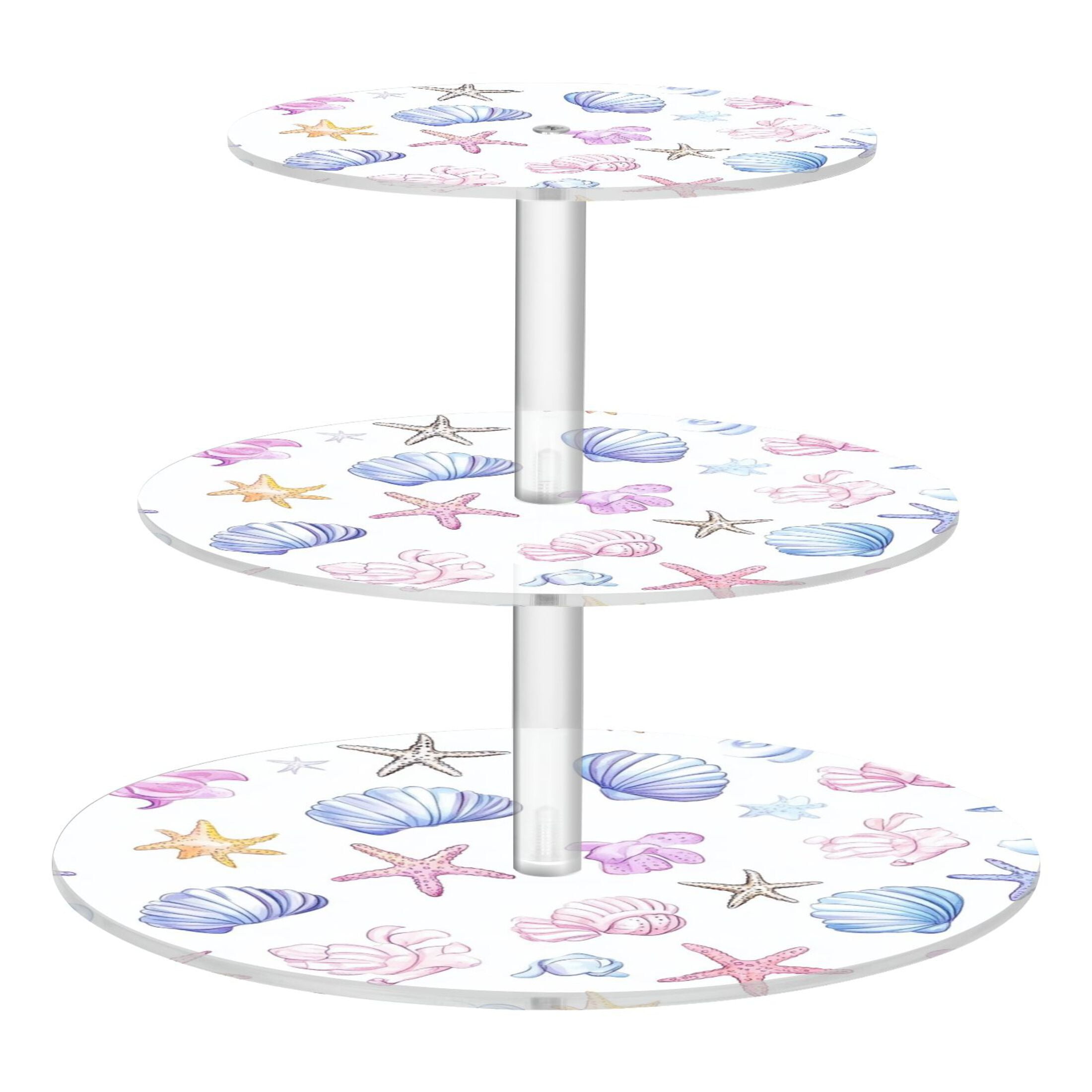 3-Tier Acrylic Cupcake Stand Sturdy Dessert Display Cupcake Tower ...