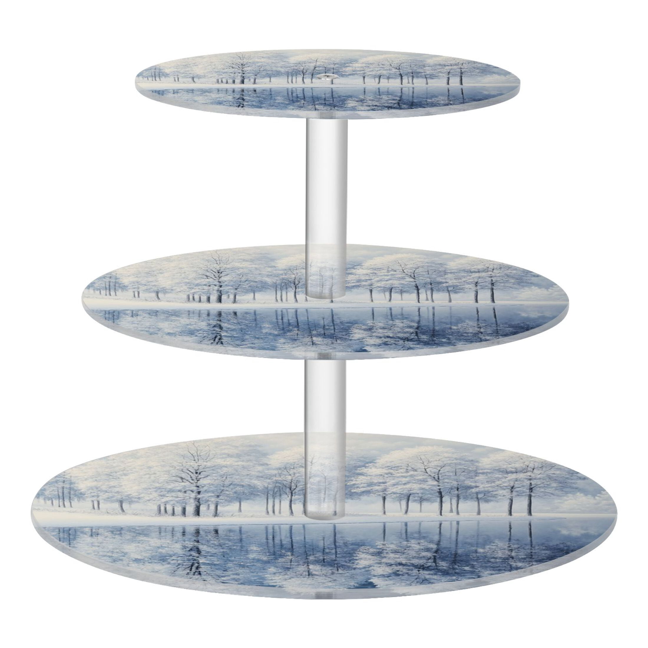 3-Tier Acrylic Cupcake Stand Sturdy Dessert Display Cupcake Tower ...