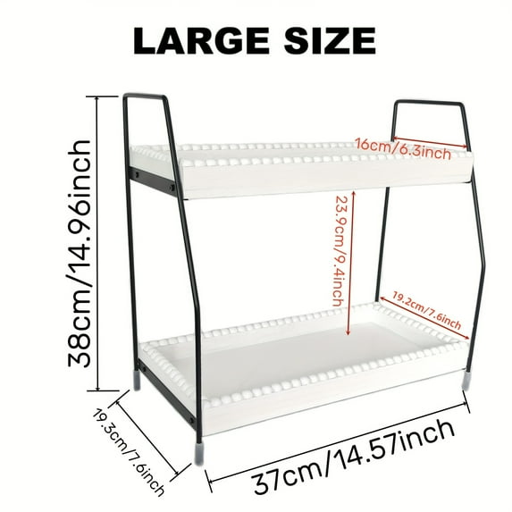 3-Tier Acrylic Organizer - Mirror Finish Display Stand | No-Assembly ...