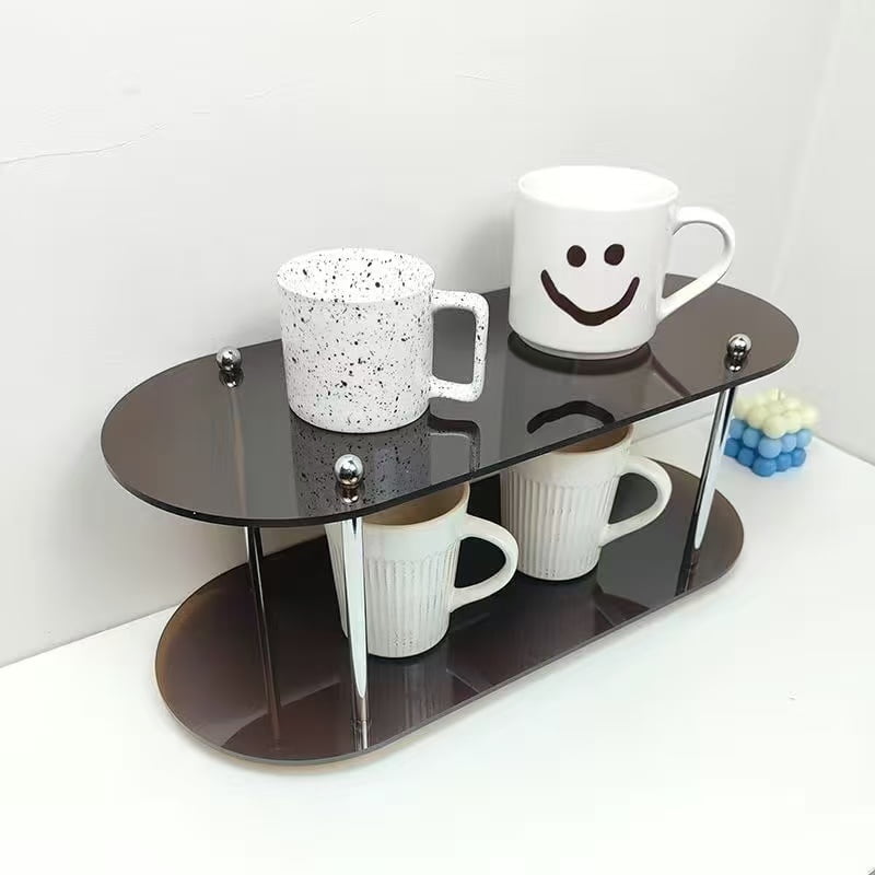 3 Tier Acrylic Storage Rack Ins Style Decorative Shelf Desktop ...