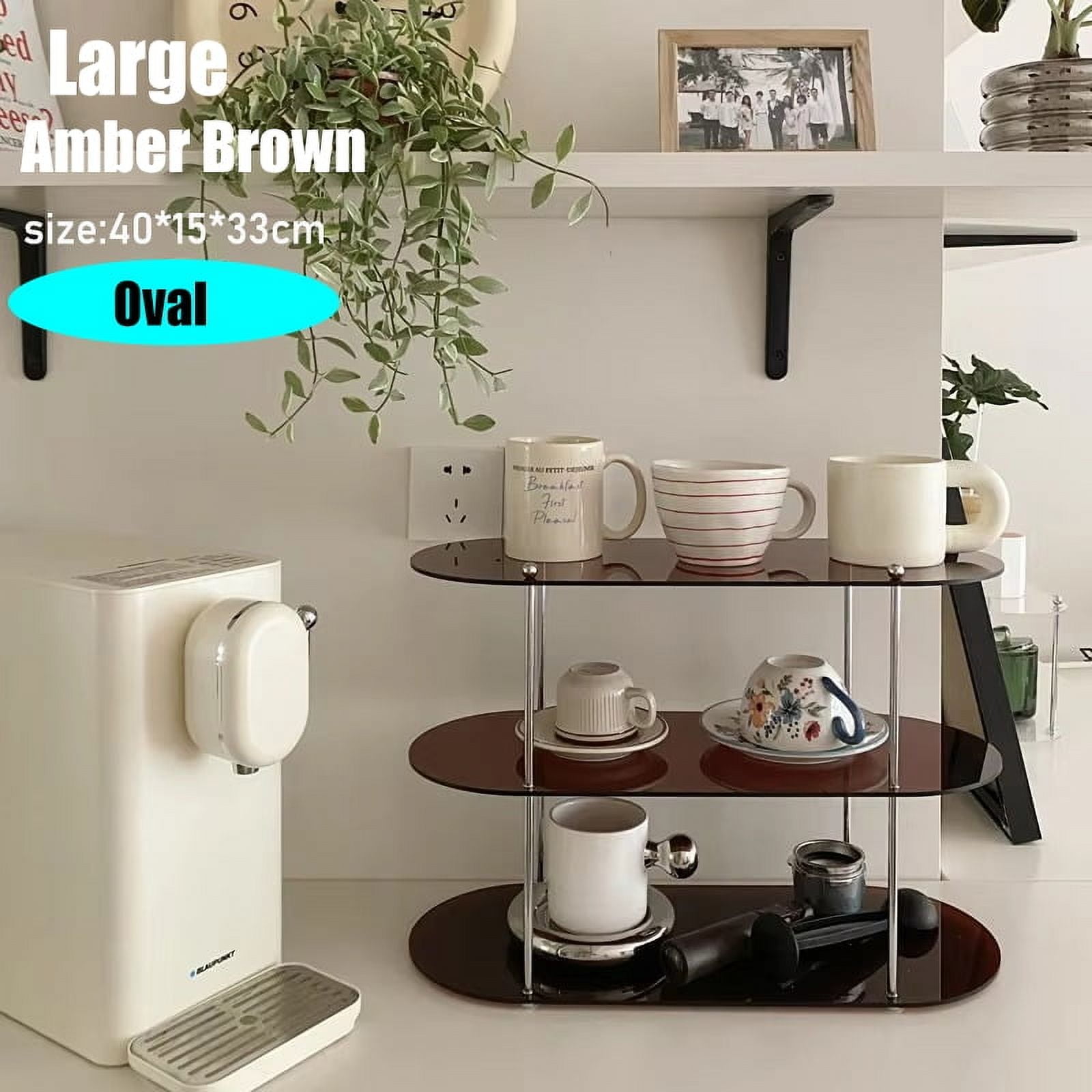 3 Tier Acrylic Storage Rack Ins Style Decorative Shelf Desktop ...