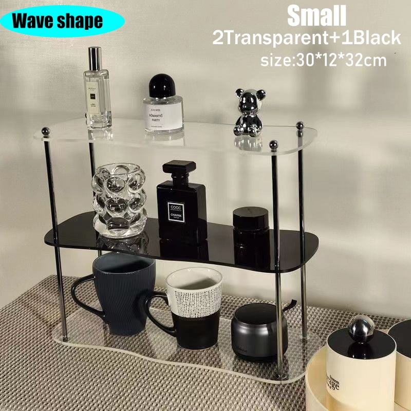 3 Tier Acrylic Storage Rack Ins Style Decorative Shelf Desktop ...