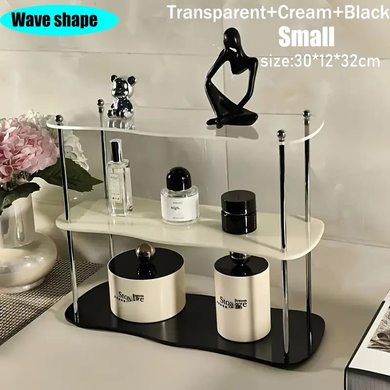 3 Tier Acrylic Storage Rack Ins Style Decorative Shelf Desktop ...