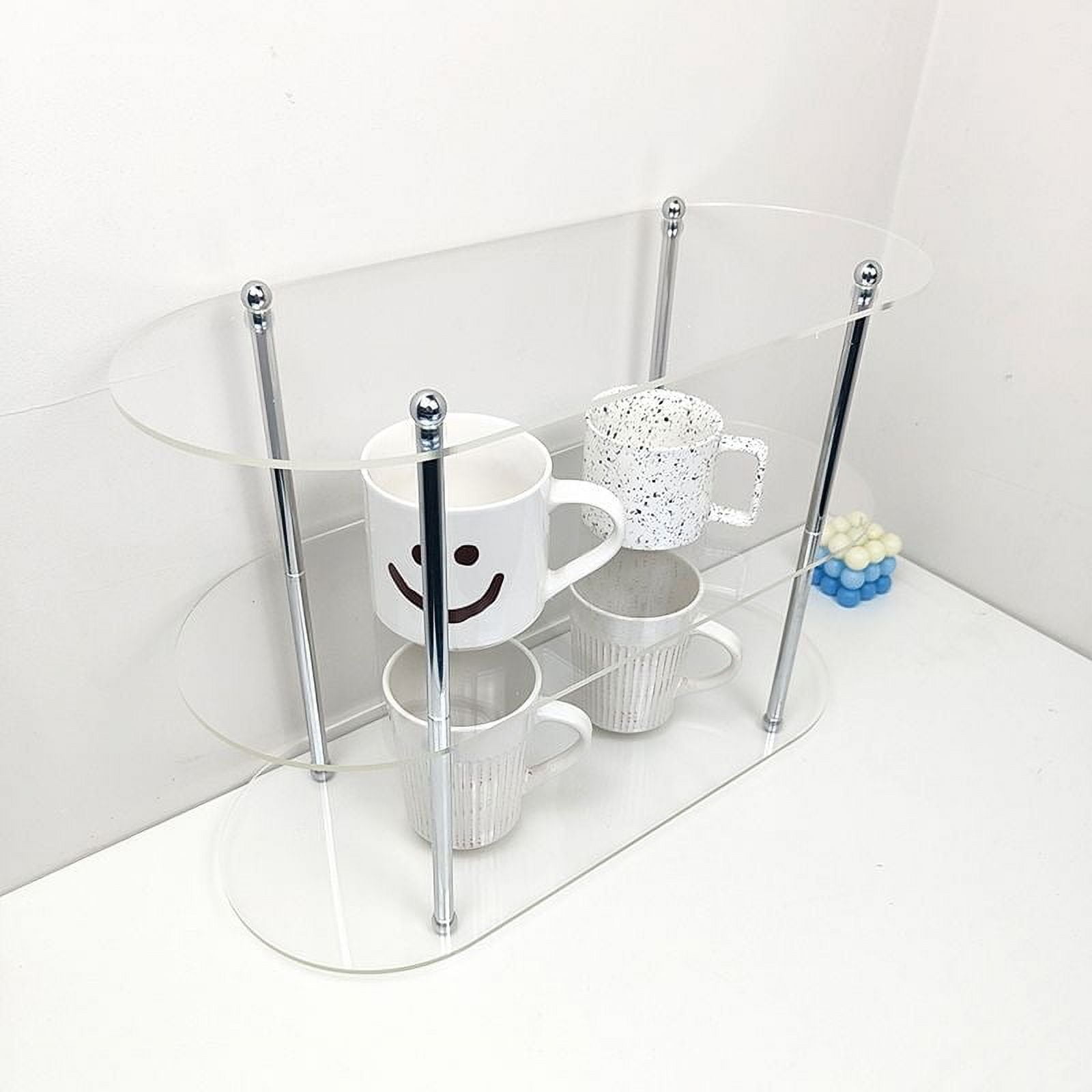 3 Tier Acrylic Storage Rack Ins Style Decorative Shelf Desktop ...