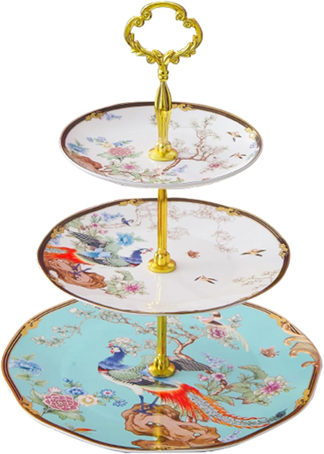 3-Tier Afternoon Tea Stand: Porcelain Serving Stand, Cupcake Stand ...