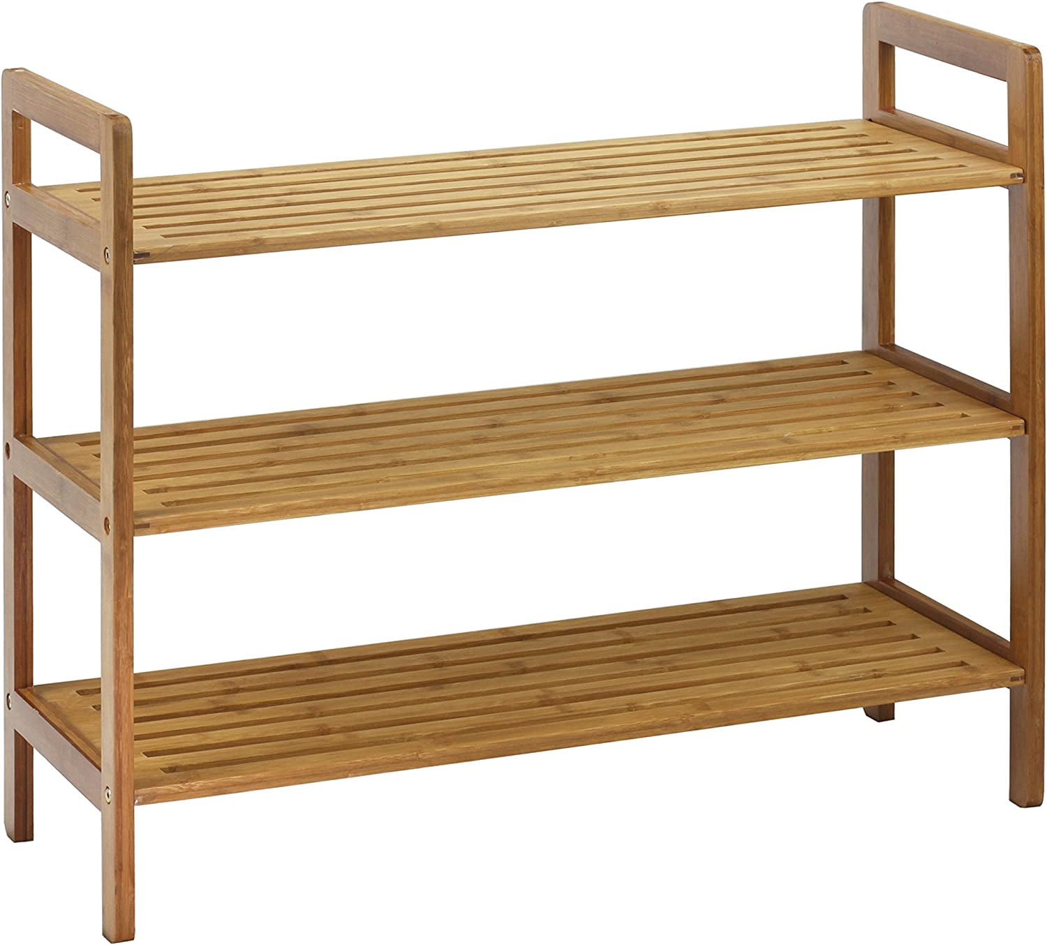 3-Tier Bamboo Shoe Rack, Natural - Walmart.com