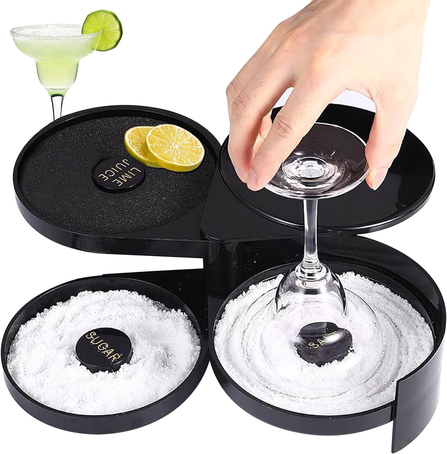 3-Tier Bar Juice Cocktail Seasoning Box with Sponge，for Cocktails and ...
