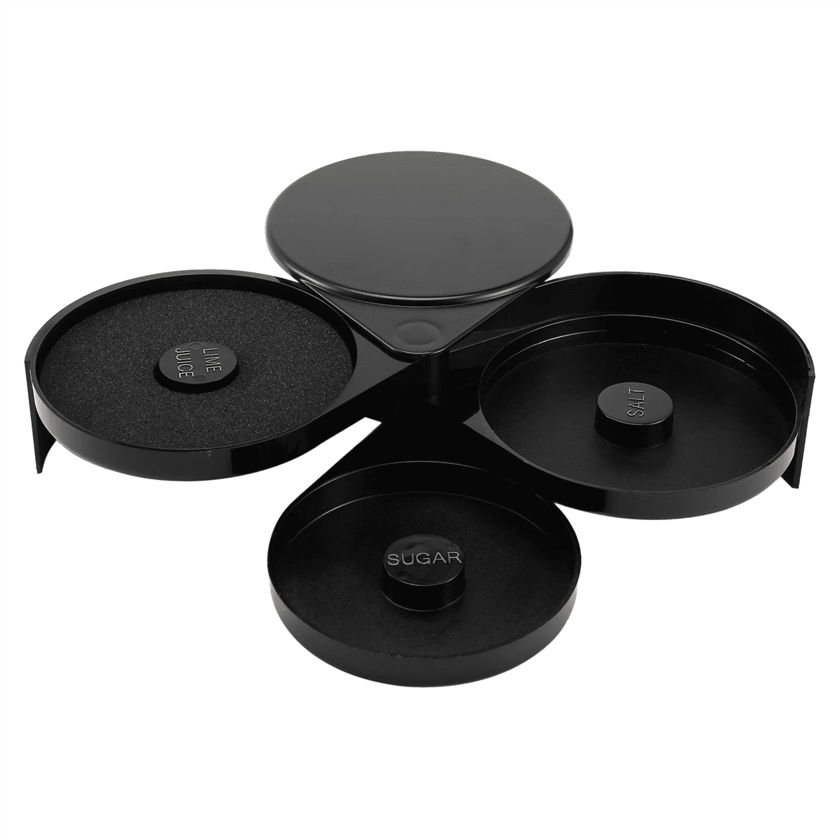 3 Tier Bartender ABS Tool Cocktail Accessory Glass Rimmer Rotating Salt ...