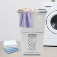 3-Tier Basket Shelf Laundry Room Rolling Cart Organizer with Wheels ...