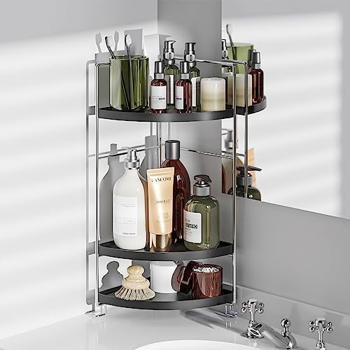 3 Tier Bathroom Corner Organizer Countertop, Vanity Counter Skincare ...