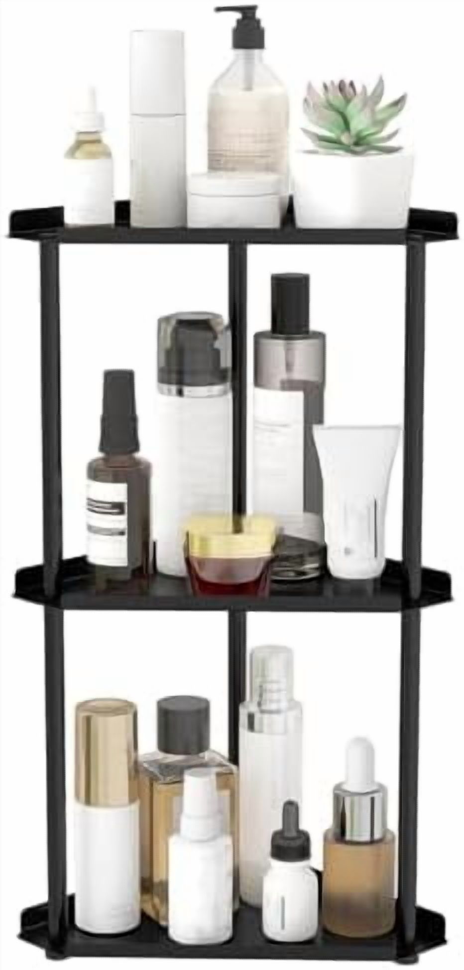 3 Tier Bathroom Counter Organizer, Vanity Organizer Corner Shelf ...