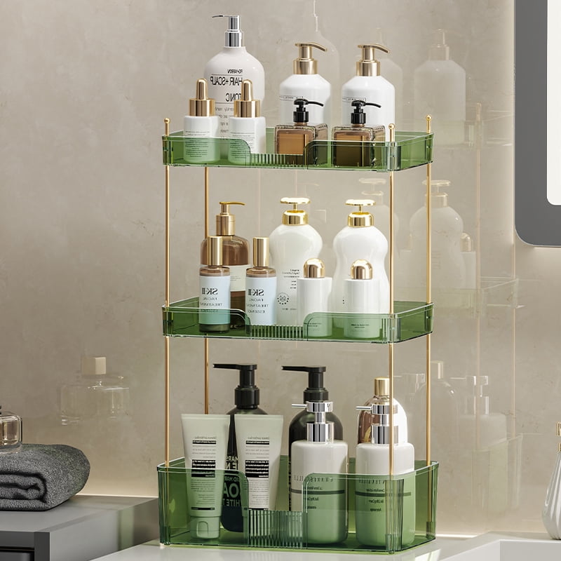 3 Tier Bathroom Countertop Organizer, Makeup Skin Care Organizer ...