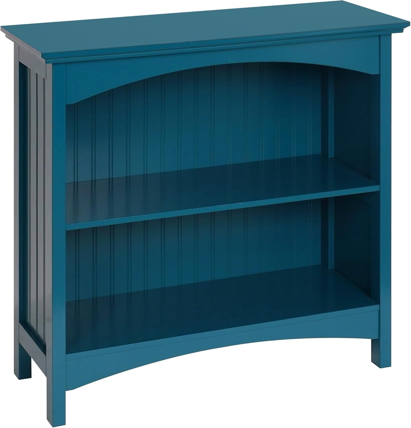 3 Tier Bookcase with 2 Arched Supports 40 Inches Cherry - Walmart.com