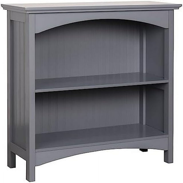 3 Tier Bookcase with 2 Arched Supports 40 Inches Cherry - Walmart.com
