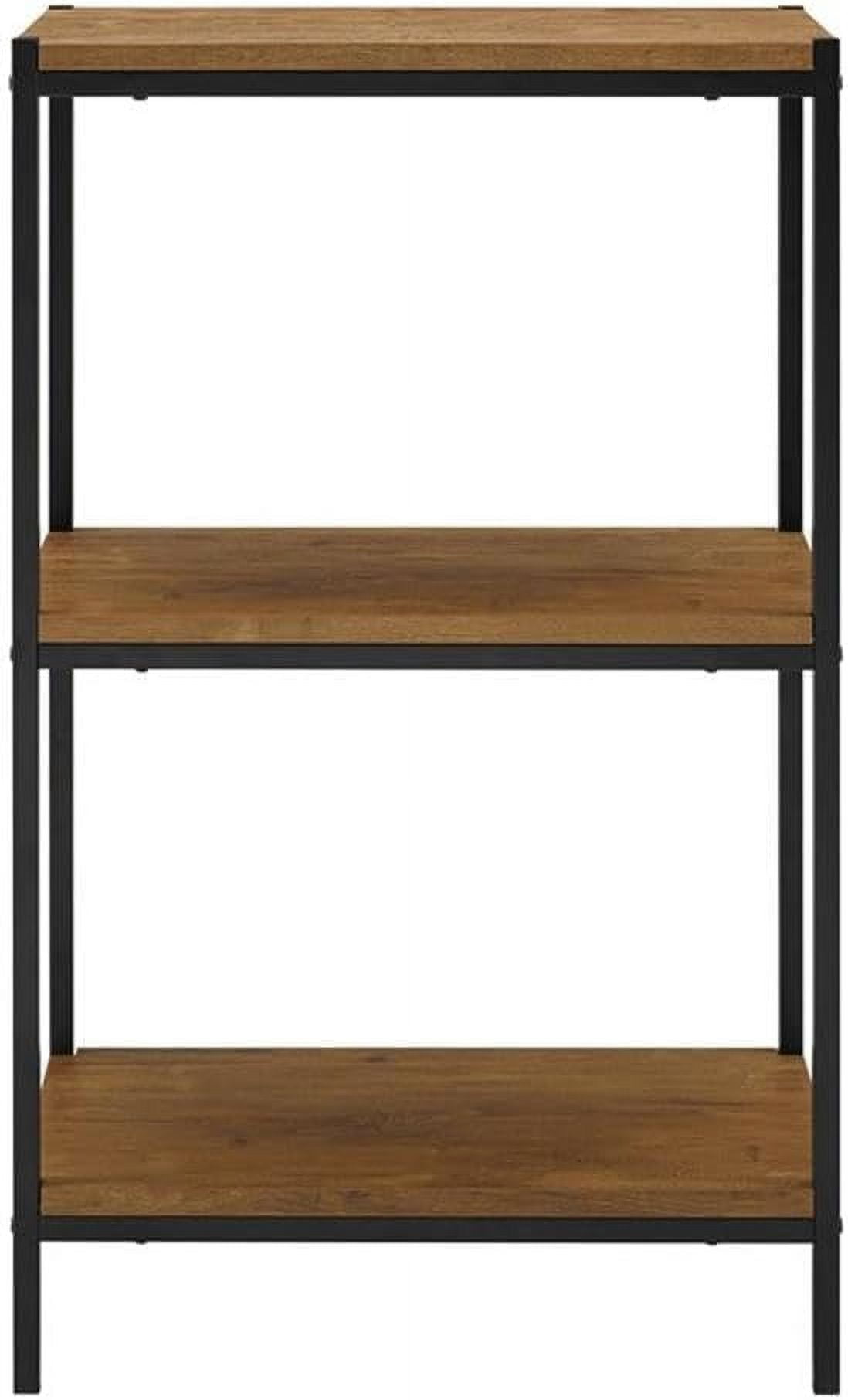 3 Tier Bookshelf by Aaron Furniture Designs Rustic Industrial Bookcase with Modern Open Shelves ...