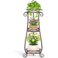 3 Tier Bronze Metal Plant Stand for Multiple Large Planters Indoor ...