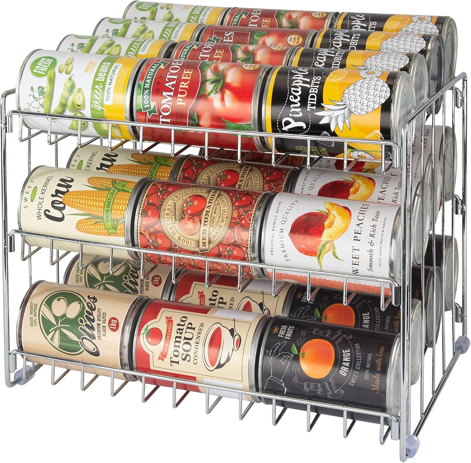 3 Tier Can Organizer | Canned Food Storage Rack | Kitchen Cabinet and ...