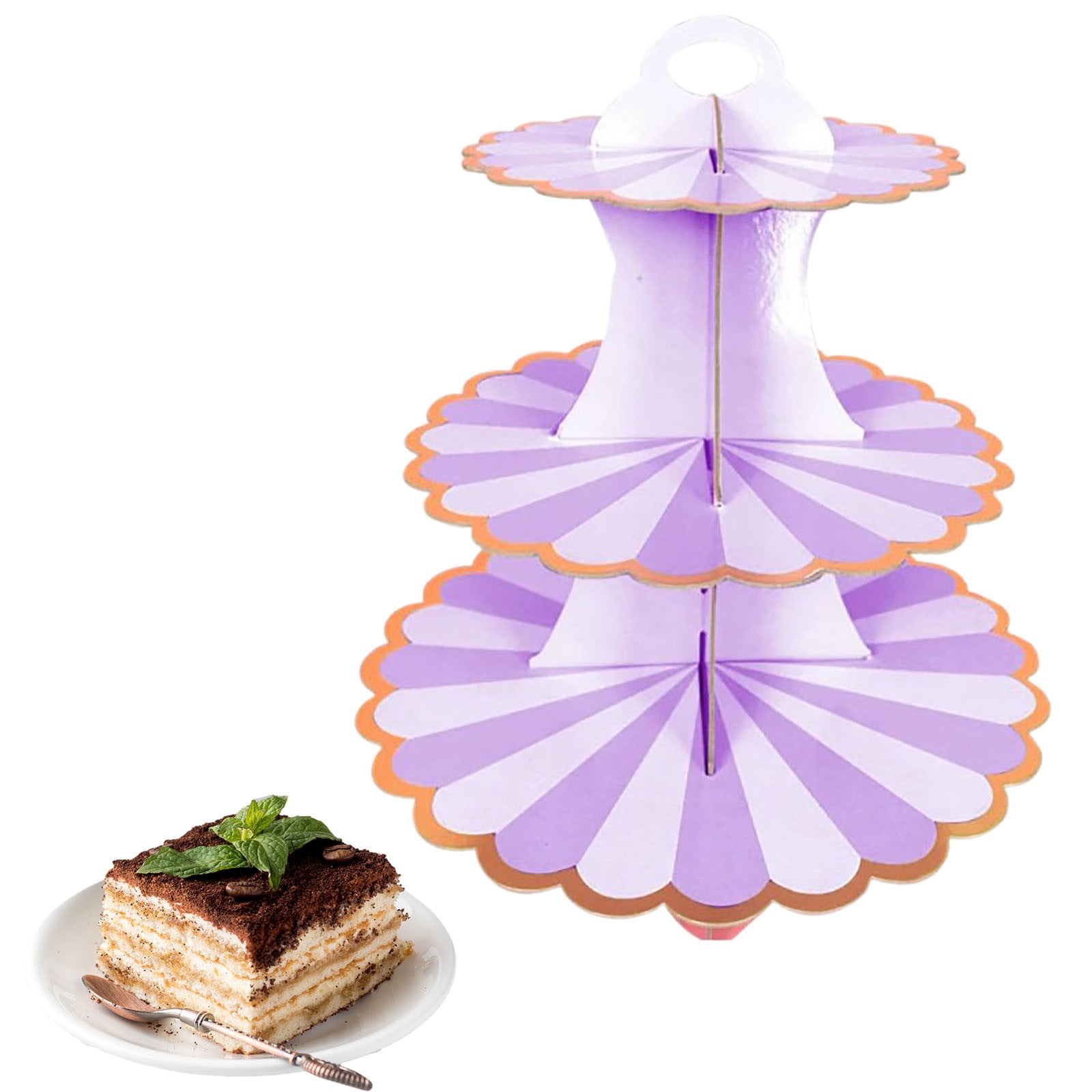 ‌3-Tier Cardboard Cupcake Stand for Birthday Parties, Baby Showers ...