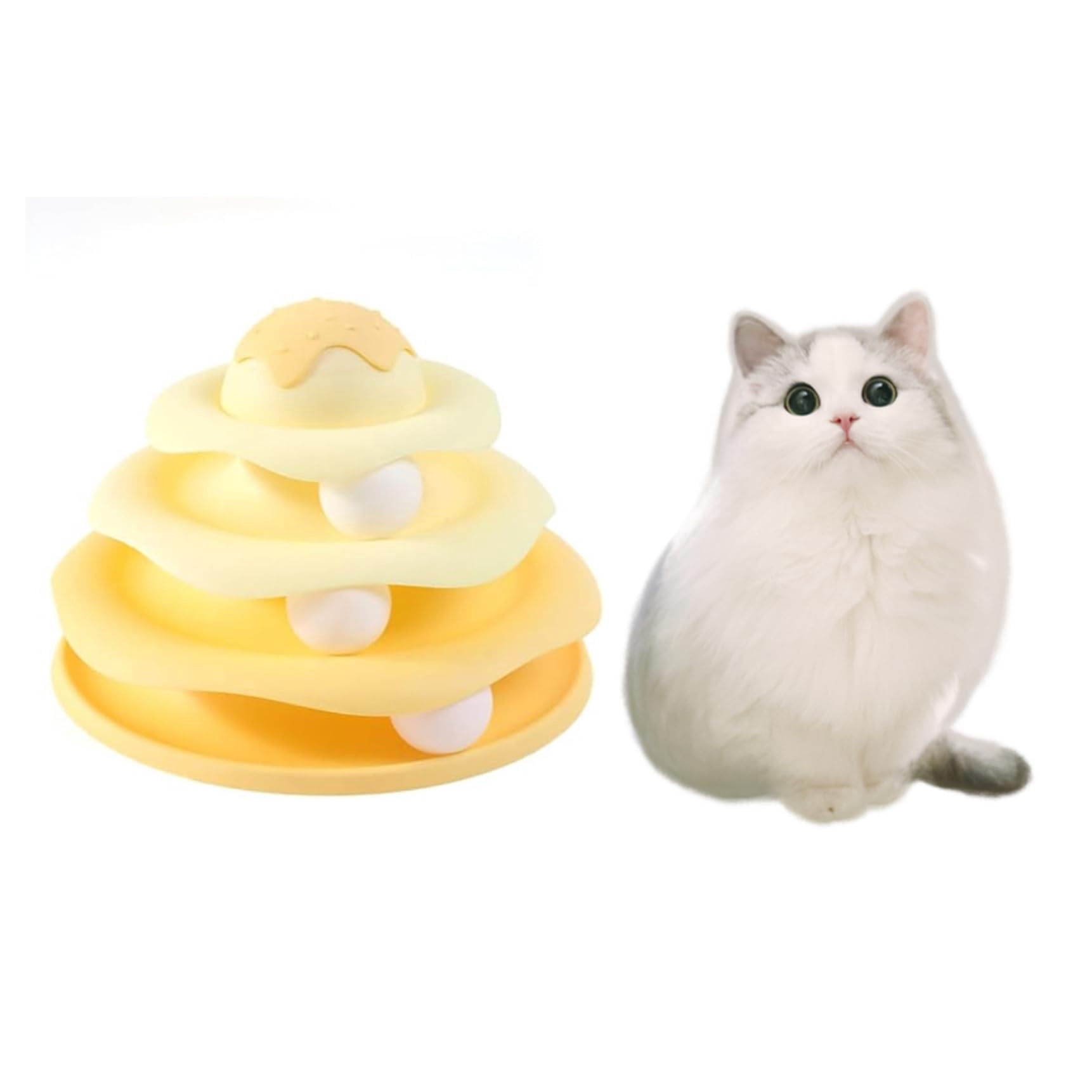 3-Tier Cat Track Toy, Ice-Cream Track Pet Toy - Walmart.com