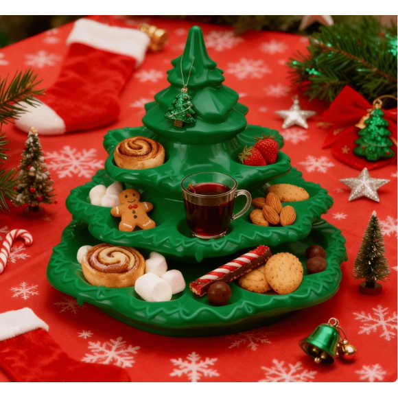 Ceramic Christmas Tree Deviled Egg Holder