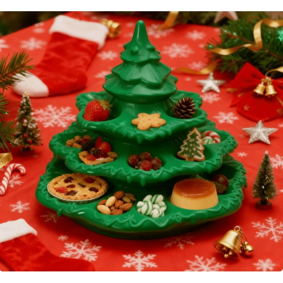 Ceramic Christmas Tree Deviled Egg Holder
