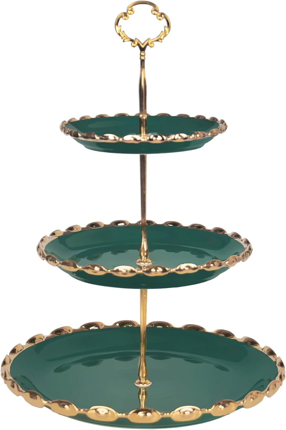 3 Tier Ceramic Combination Cupcake Stand Holder, Cup Cake Stand Tower ...