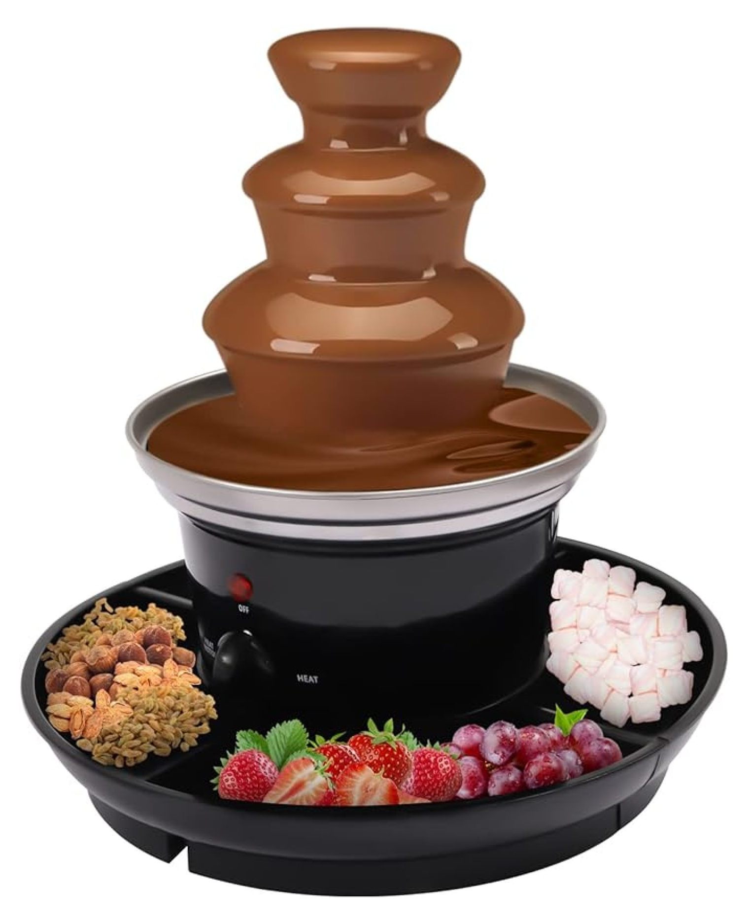 3 Tier Chocolate Fountain,Electric Chocolate Fondue Fountain Machine ...