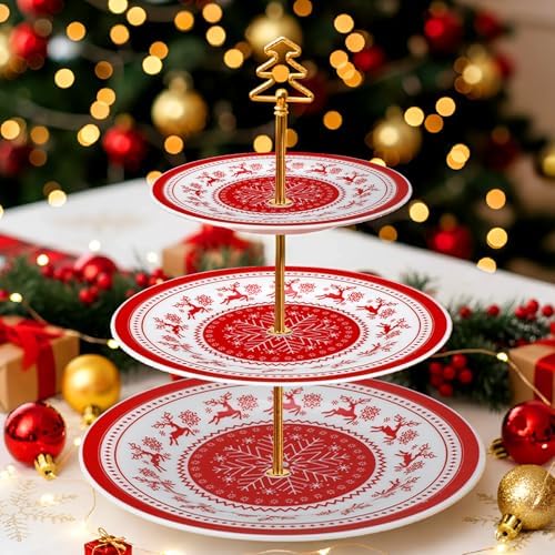 3 Tier Christmas Cake Stand 10