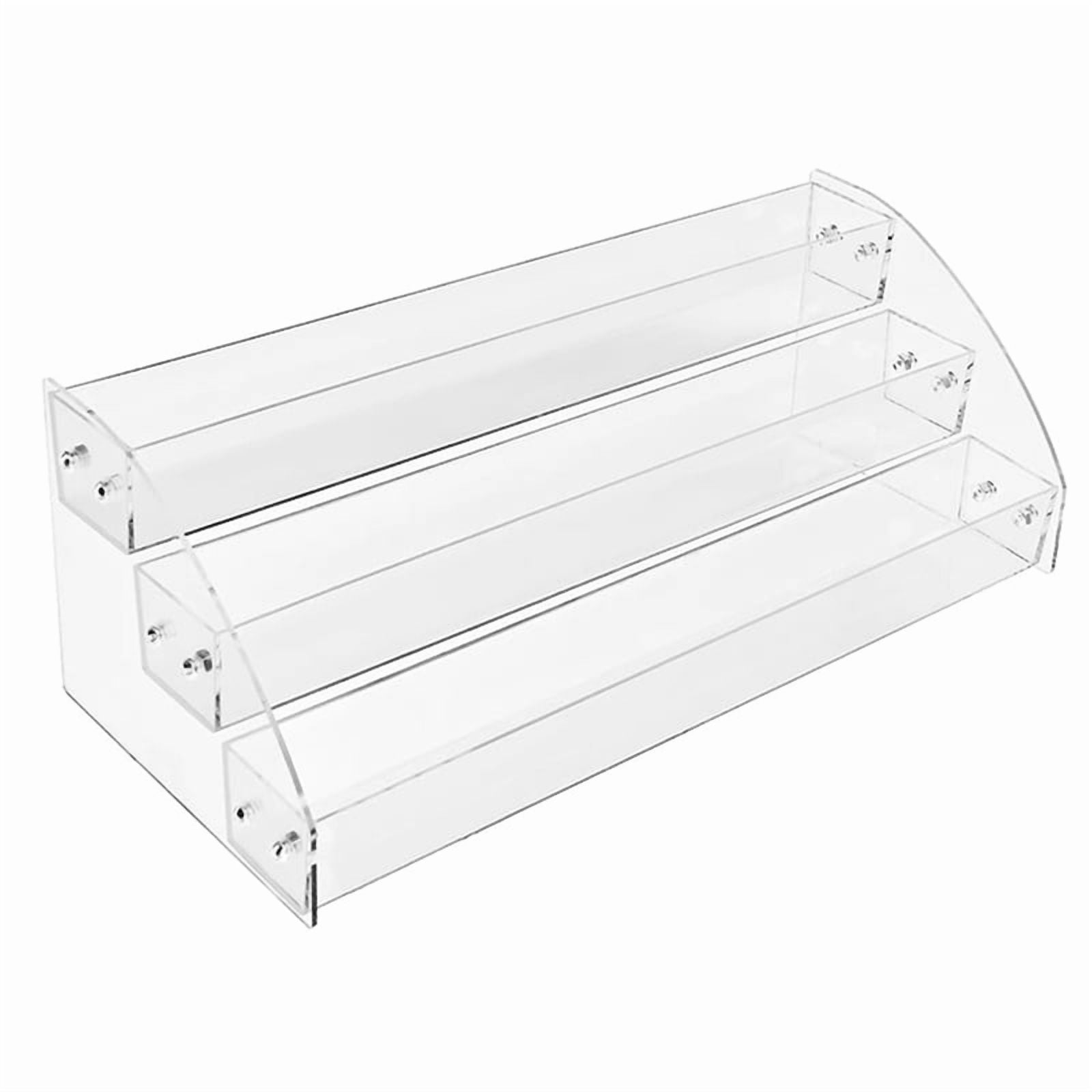 3-Tier Clear CD Holder, Cascading DVD & CD Storage Box Display Rack ...