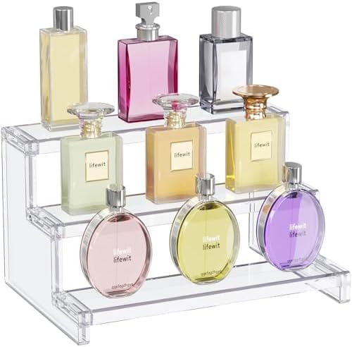 3 Tier Clear Display Riser Stand, Plastic Step Display Shelves, Tool ...