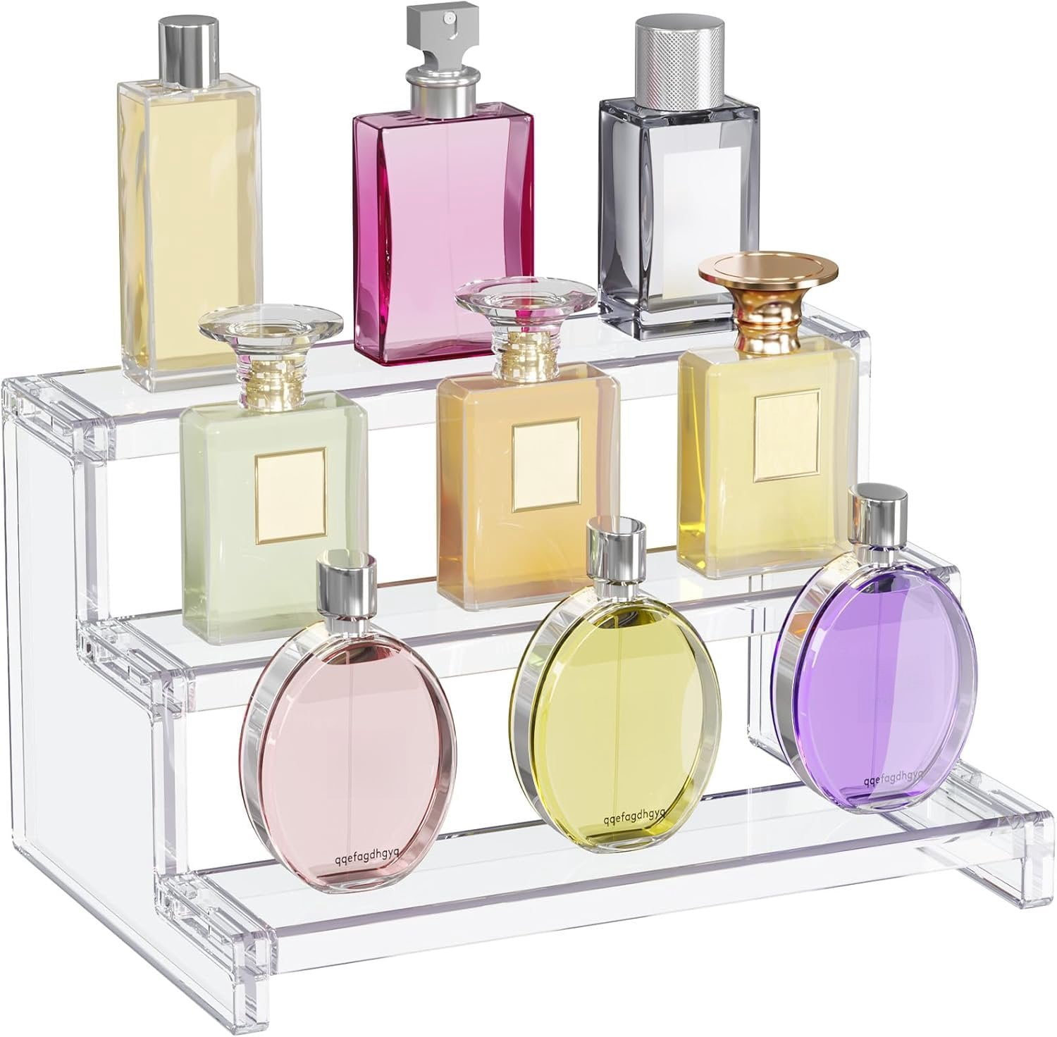 3 Tier Clear Display Riser Stand, Step Display Shelves, Tool- Assembly ...