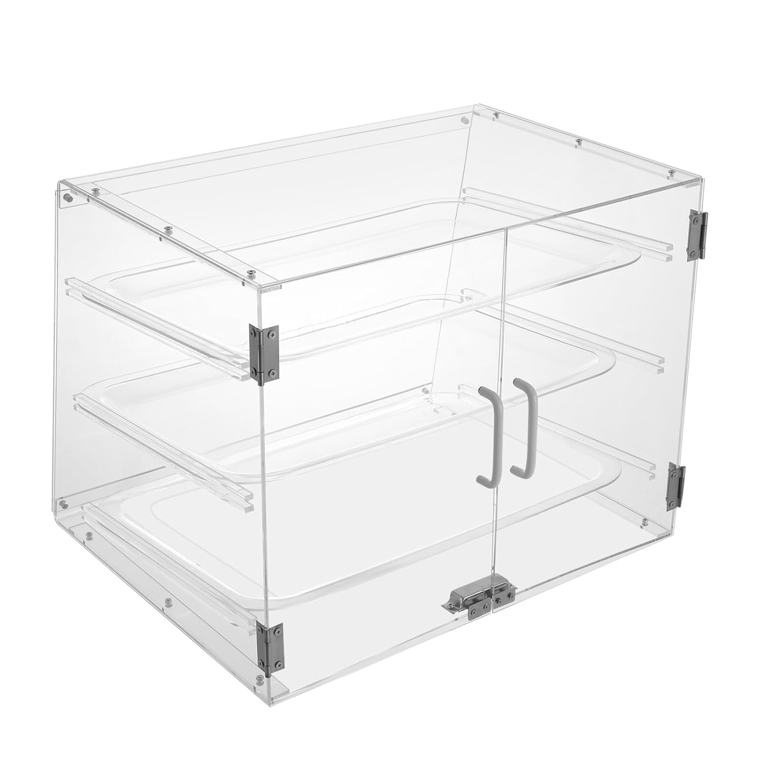 3 Tier Clear Pastry Display Cabinet, Commercial Countertop Bakery ...