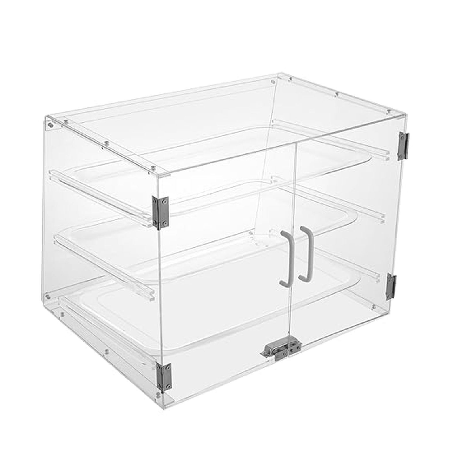 3 Tier Clear Pastry Display Cabinet, Countertop Bakery Display Case ...