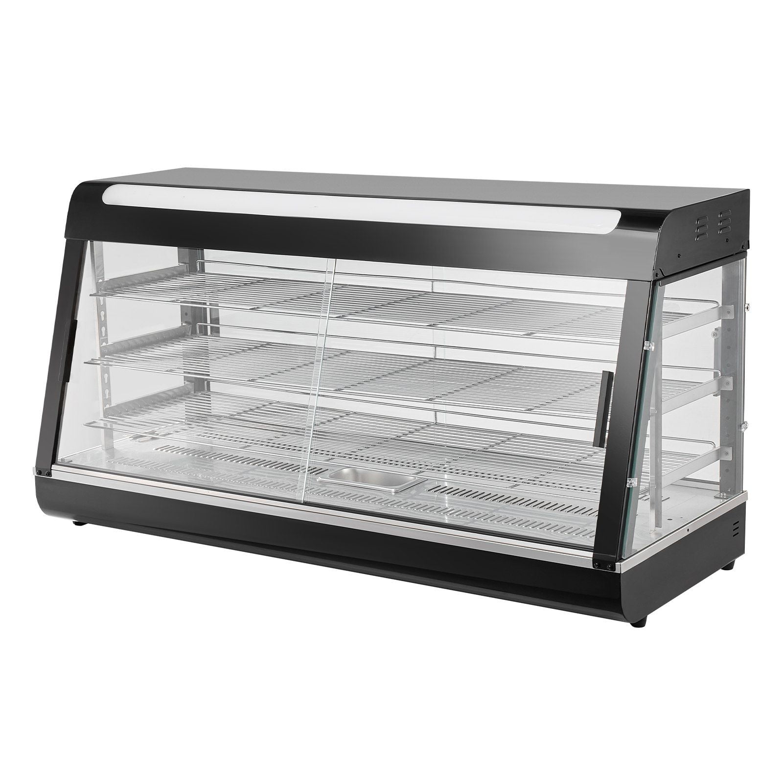 3-Tier Commercial Food Warmer Display Counter with LED Lights - Ideal ...