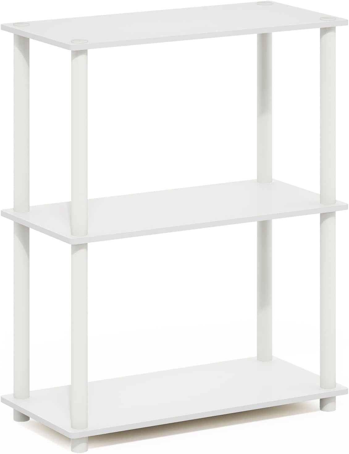 3-Tier Compact Multipurpose Shelf Display Rack, White/White - Walmart.com