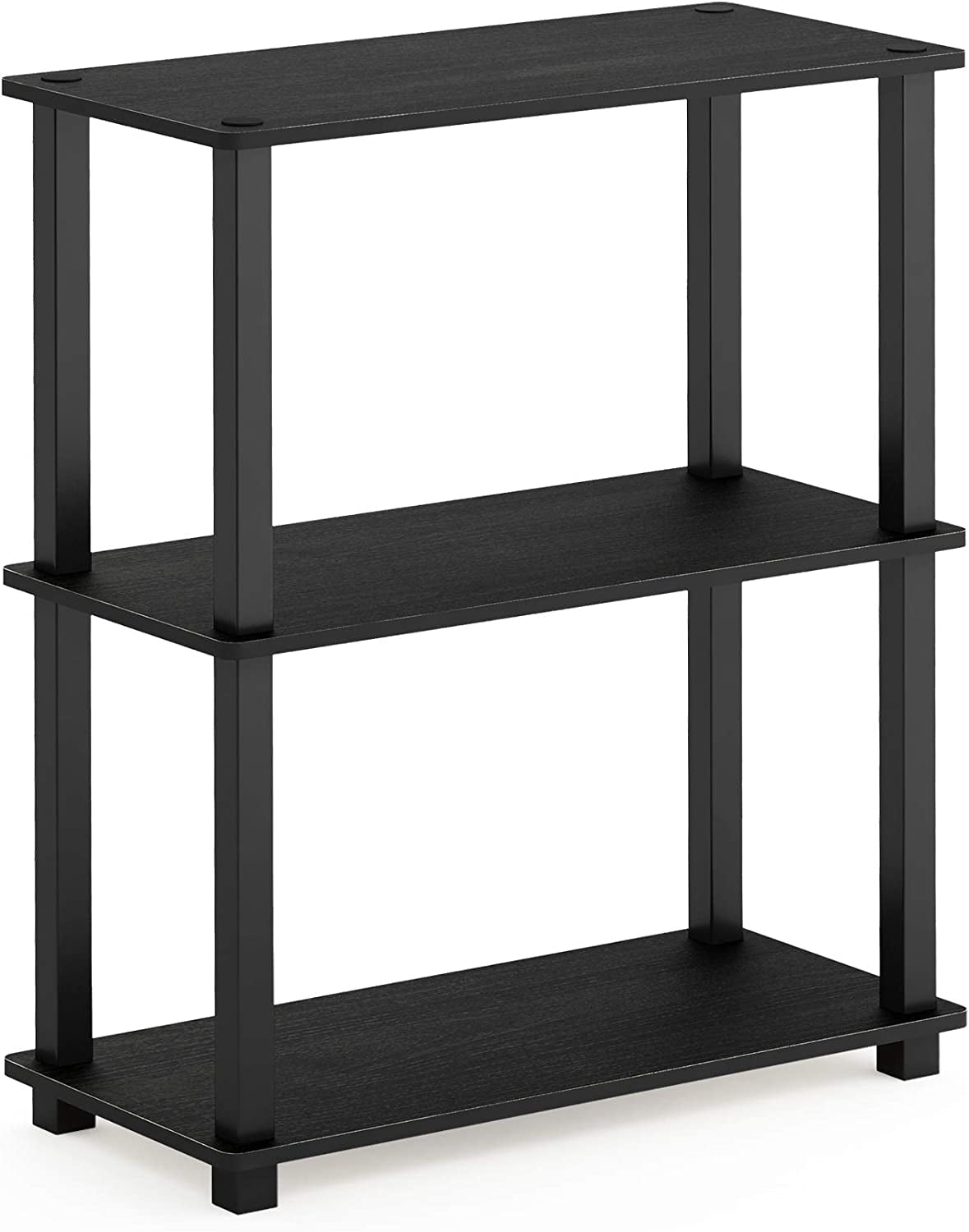 3-Tier Compact Multipurpose Shelf Display Rack with Square Tube ...