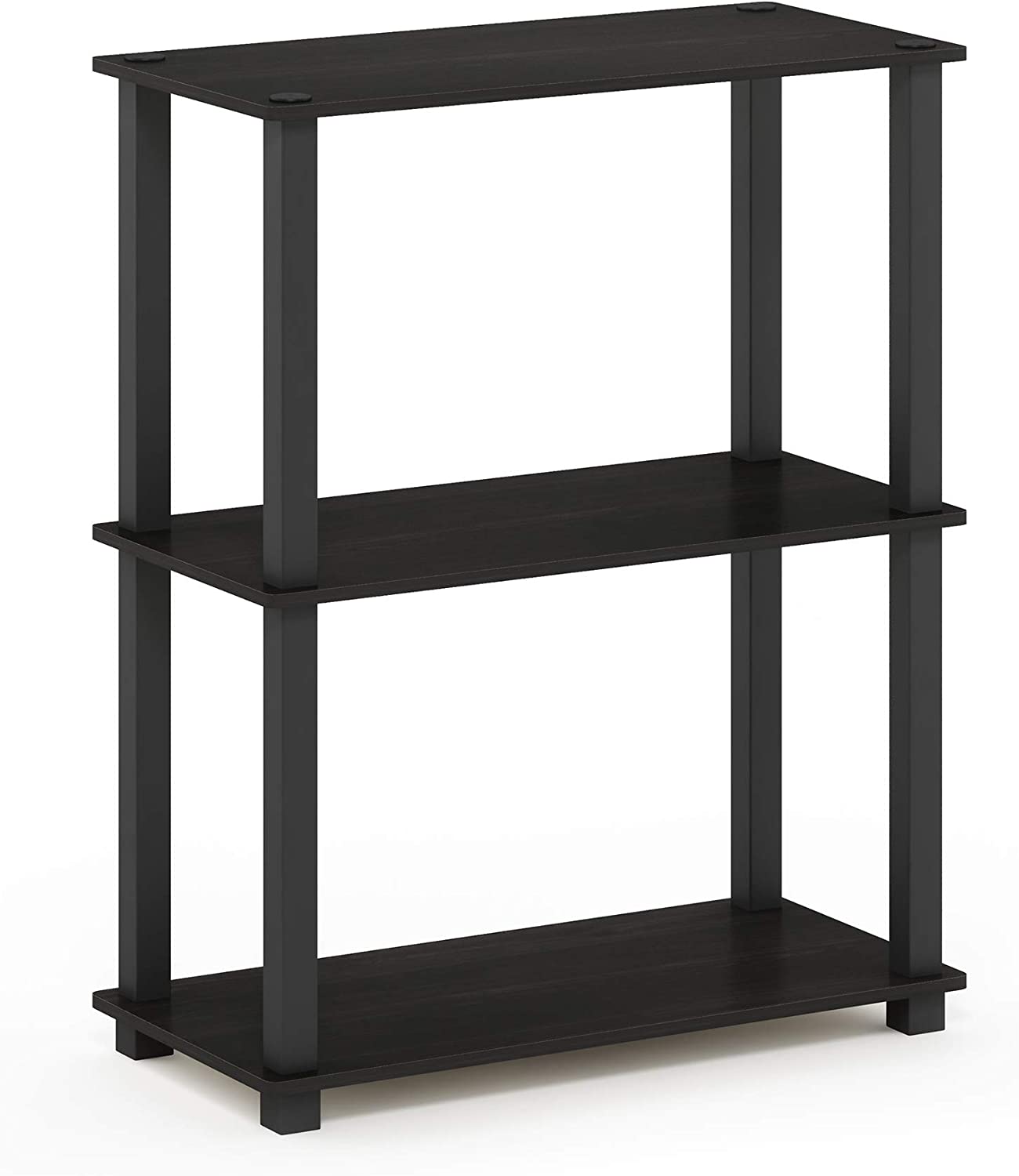 3-Tier Compact Multipurpose Shelf Display Rack with Square Tube ...