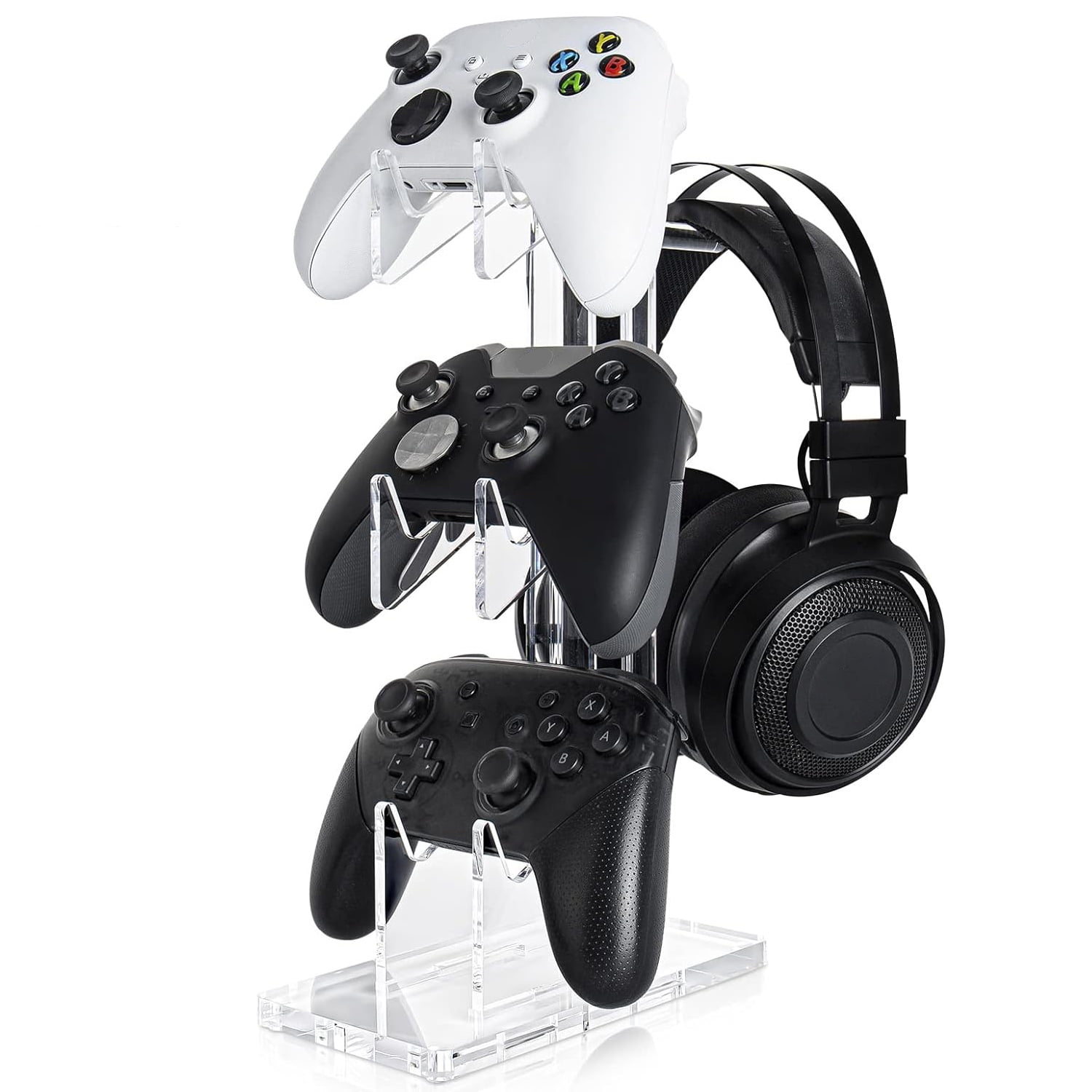 3 Tier Controller Stand and Headset Stand for Xbox ONE X Switch PS4 PS5 ...