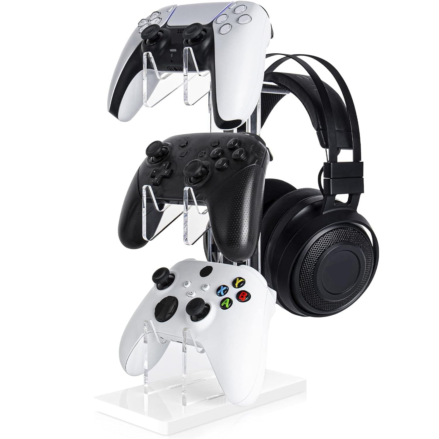 3 Tier Controller Stand and Headset Stand for Xbox ONE X Switch PS4 PS5 ...