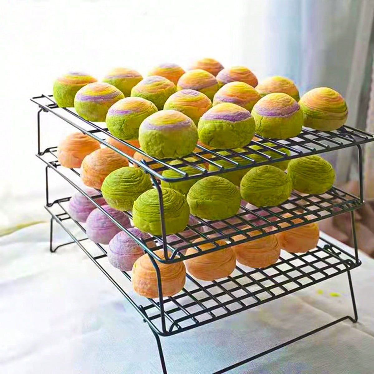 3 Tier Cooling Racks For Baking Cookie, Stackable Stainless Steel ...