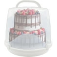 3-Tier Cupcake Carrier,Cupcake Holder with Lid and Handle for 24 ...
