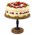 3 Tier Cupcake Stand Large Rustic Wood Dessert Display Tower Tray for ...